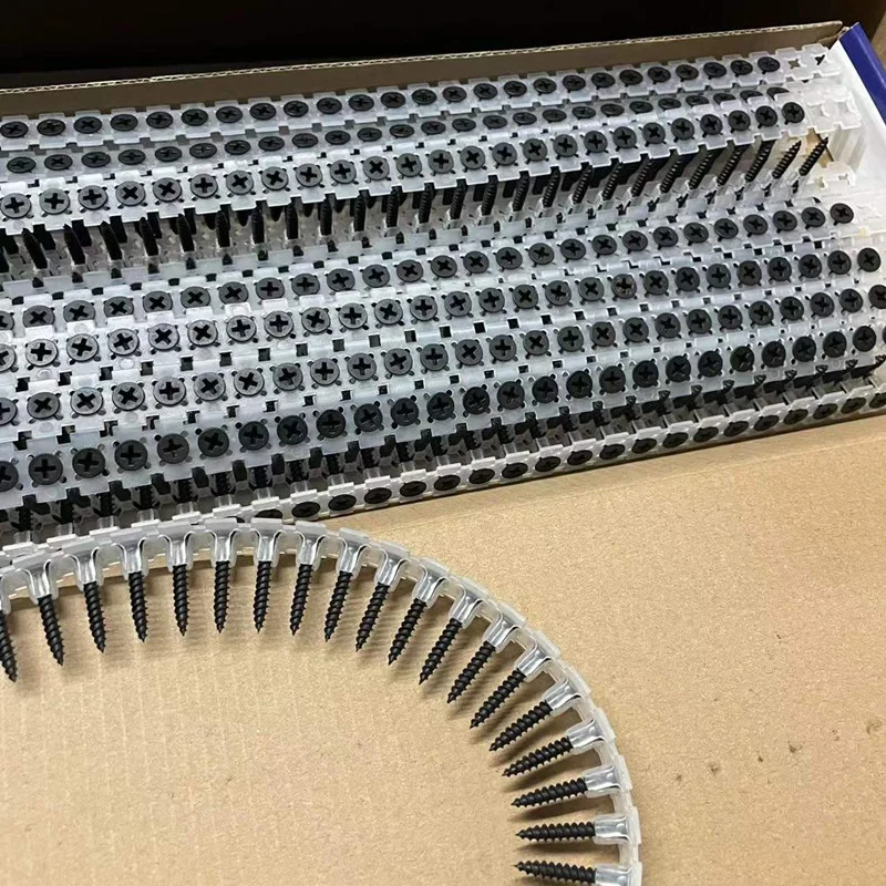 Flat Head Plastic Strip Collated Drywall Screws Fastener Nails| Alibaba.com