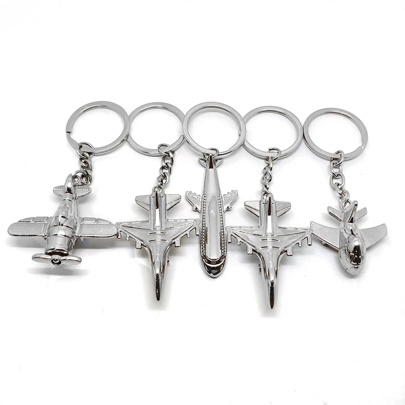 Keychain Accessories Keyring Custom Metal Porte Clef Key Chain Airplane ...