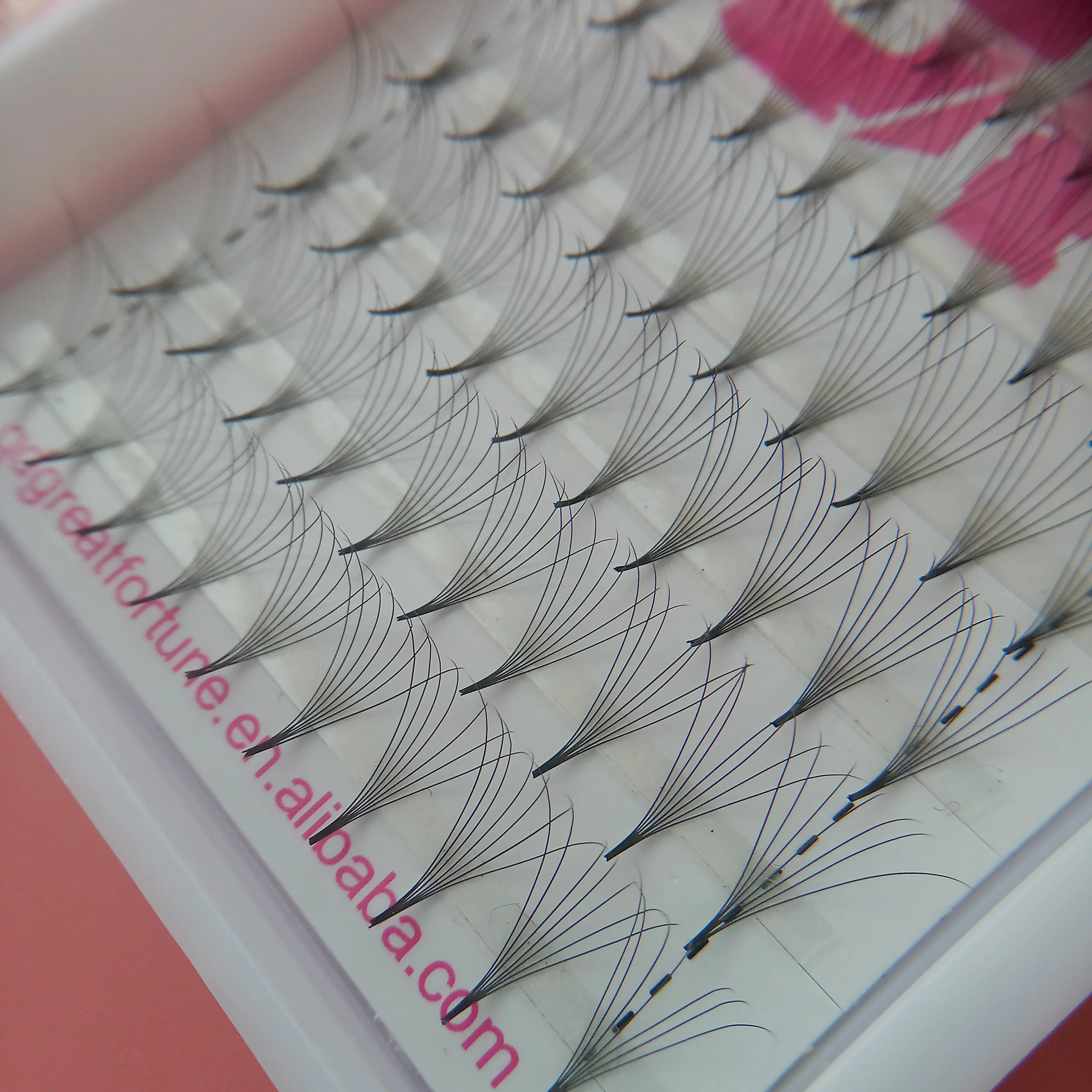 Premade Fans 2d 3d/4d/5d/6d Eyelashes Natural C D Curl Short Steam Lash Trays Eyelash Extension ...