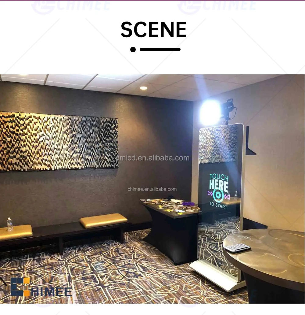 Tower Mirror Photo Booth Machine Dslr Photobooth with Moving Wheels 76 ...