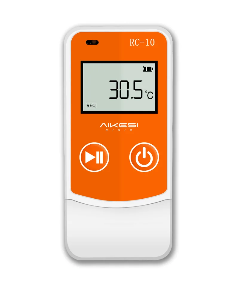 Aikesi RC-10 LCD Data Logger Multi Reusable USB PDF Report Temperature Data Logger CE FCC ROHS ...