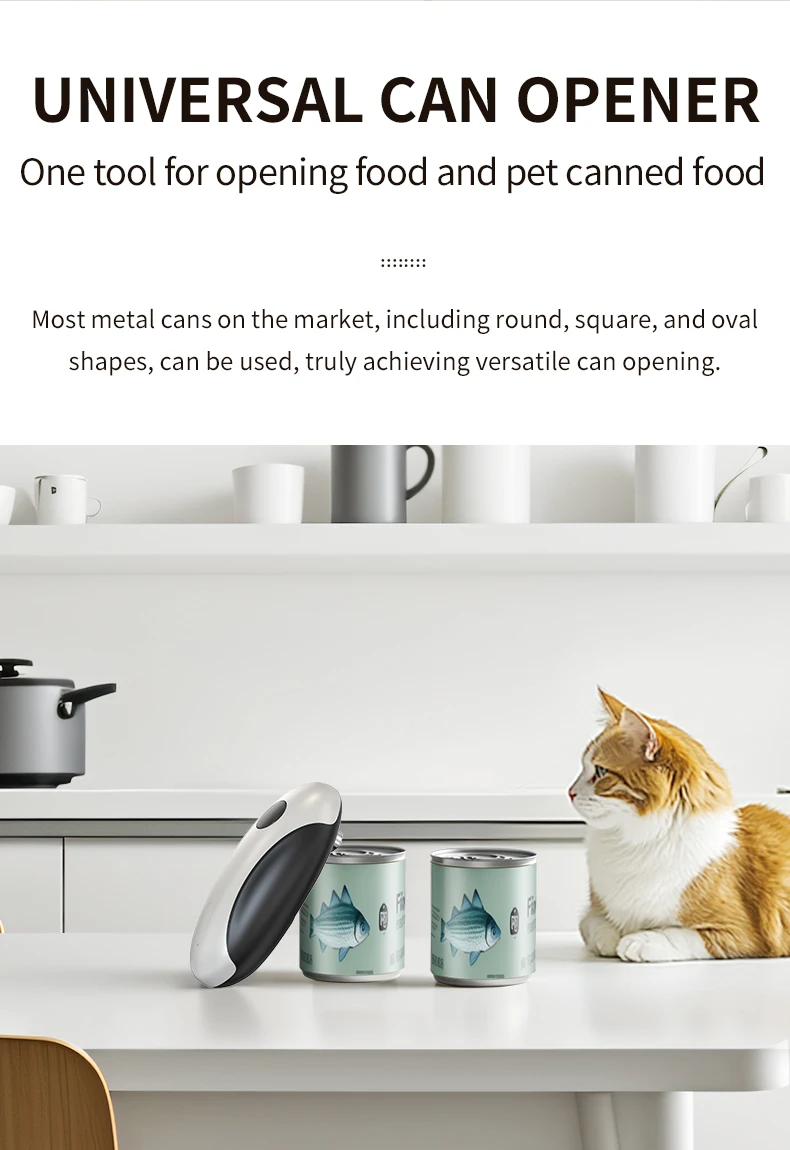 Multifunction Magnetic Lid Removal Jar Tin Can Opener One-Touch Auto ...