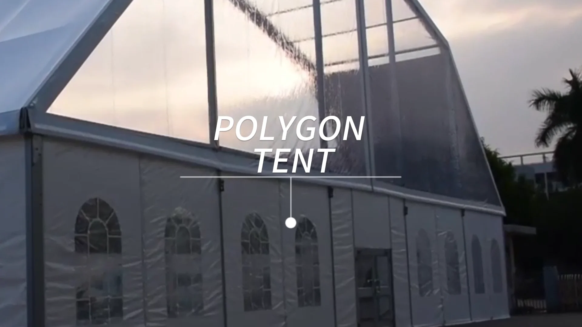 Large Outdoor Aluminum Structure Transparent Polygon Roof Marquee ...