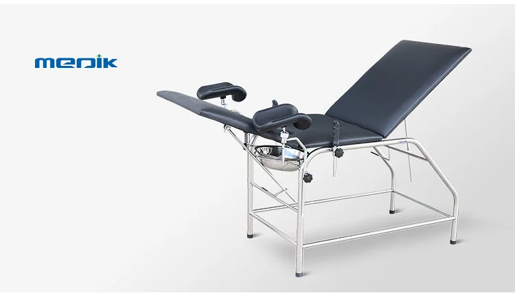 Manual Medical Equipment - Gynecology Exam Table with Stirrups