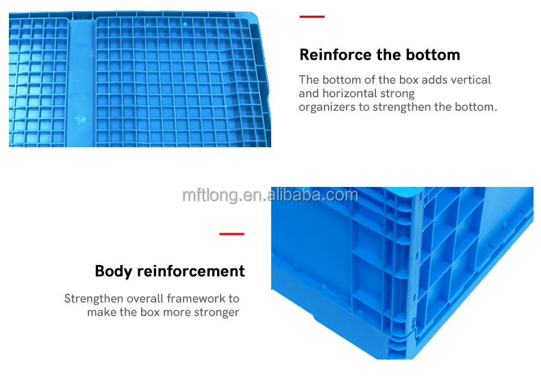 Crate For Sale Crate Vegetable Foldable Plastic Customized Logo Blue ...