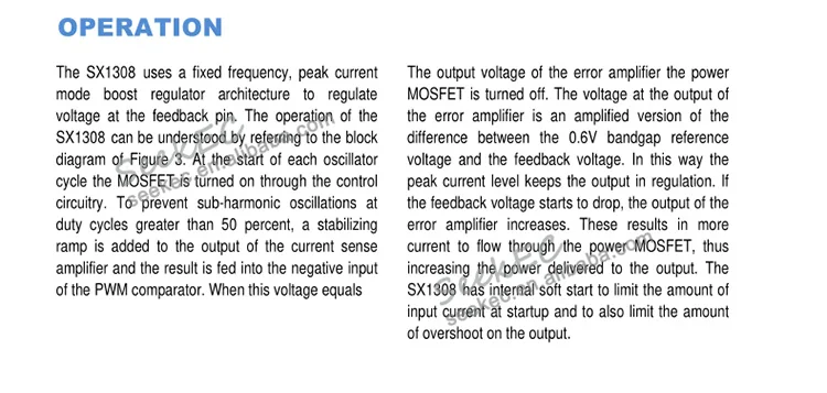 SX1308 SOT23-6 Electronic Component - B628 Boost Chip IC