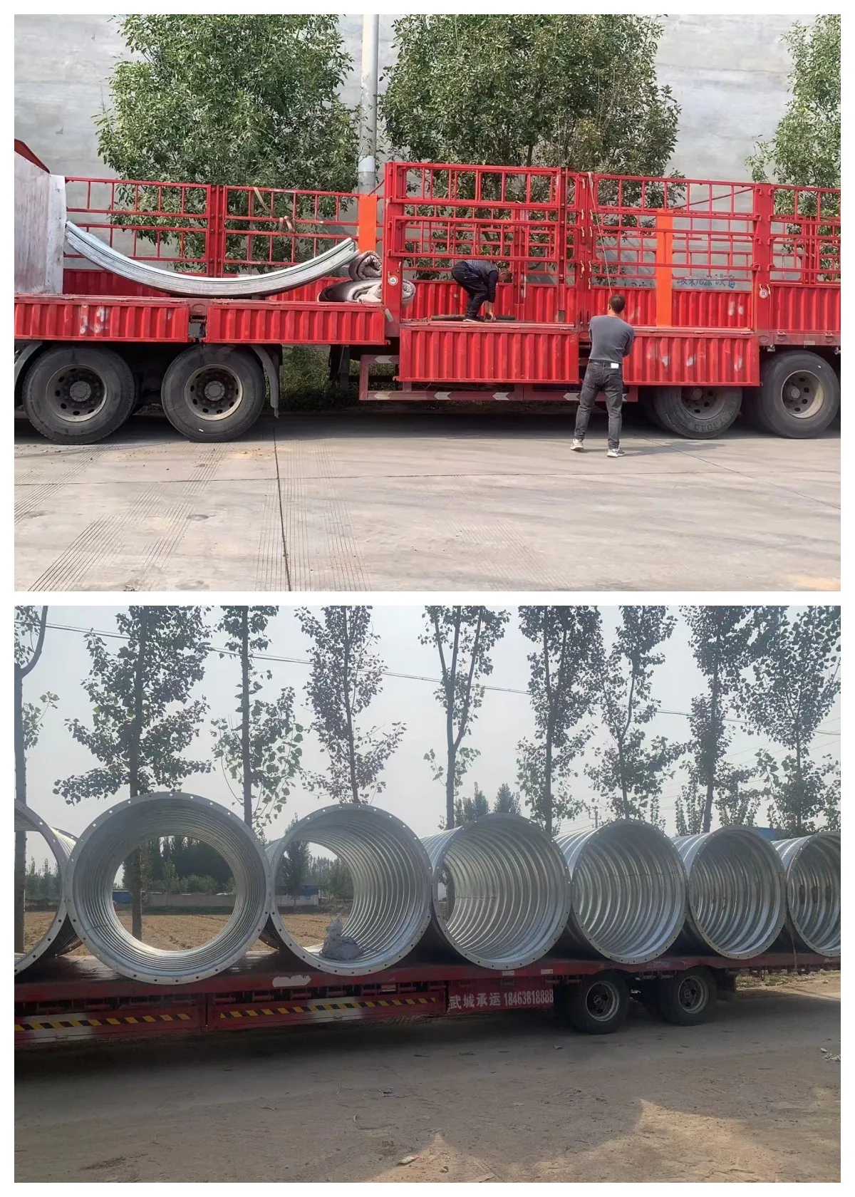 Large Diameter Corrugated Pipe Culvert Pipe Assemble Galvanized ...