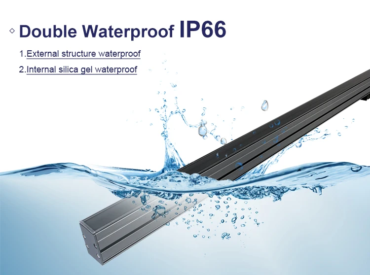 LNJAMI IP66 Outdoor Facade LED Linear Wall Washer Lights for Outdoor ...