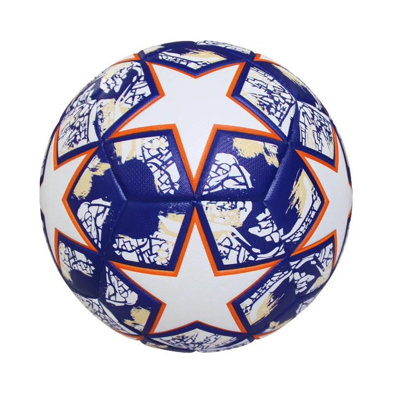 professional size 5 football soccer balls beach pu leather paire de ...