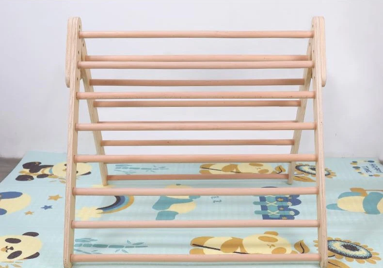 2023 New Wooden Folding Climbing Frame Baby Sense System Training ...