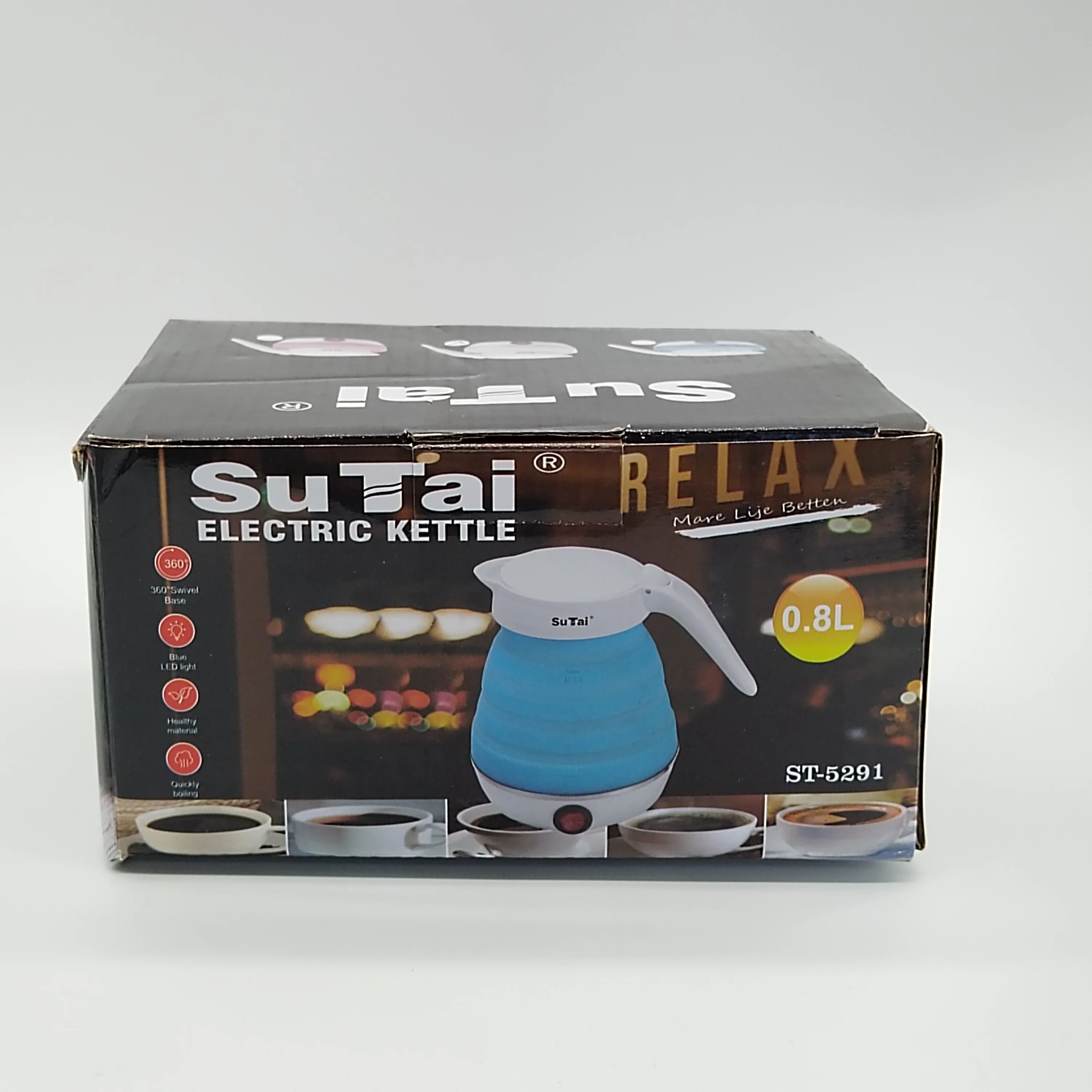 Sutai New Design Small Mini Foldable Timer Silicon Electric Kettle For ...
