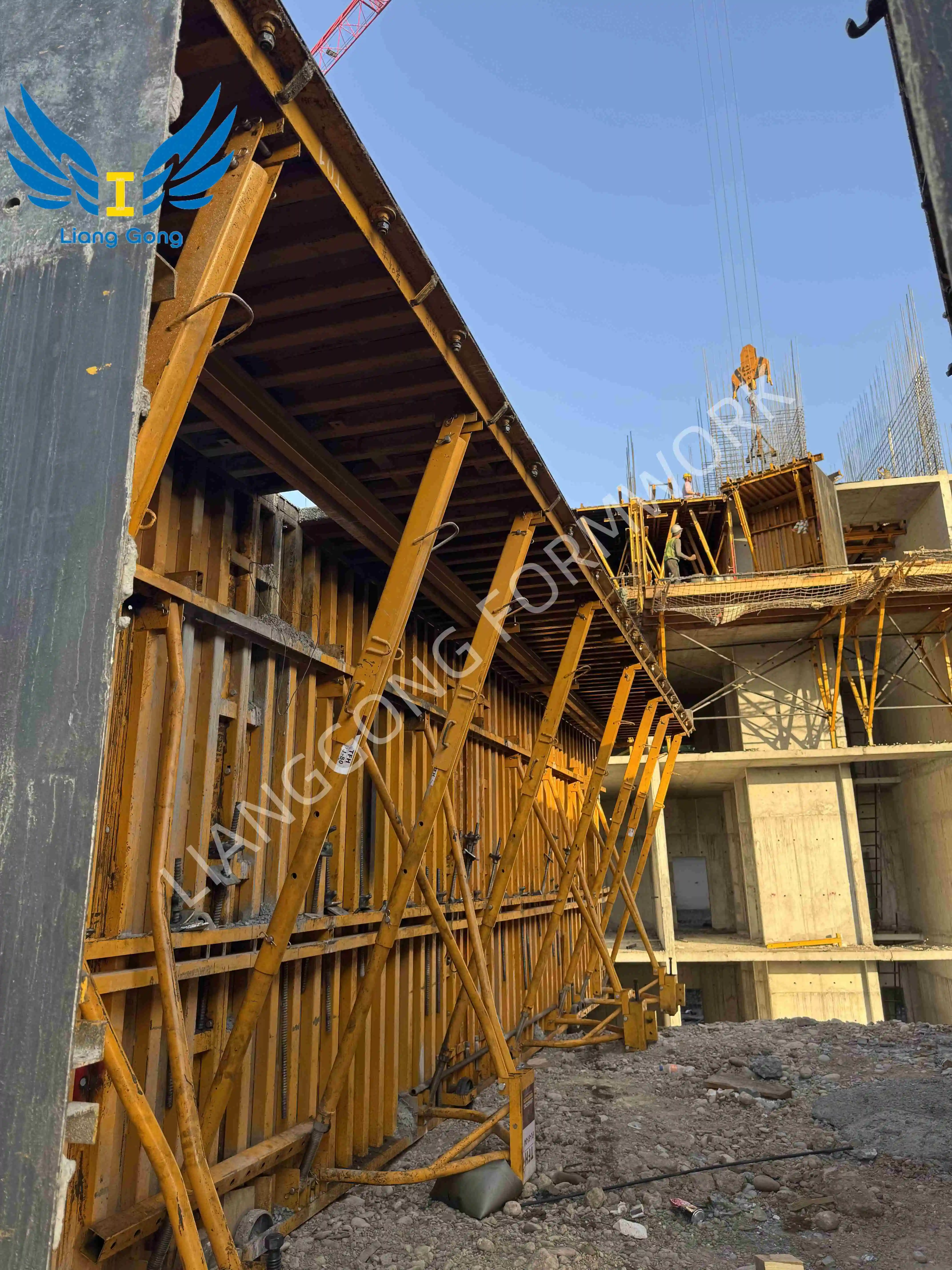 Tunnel Formwork Construction for Wall Slab Modern Method Concrete ...
