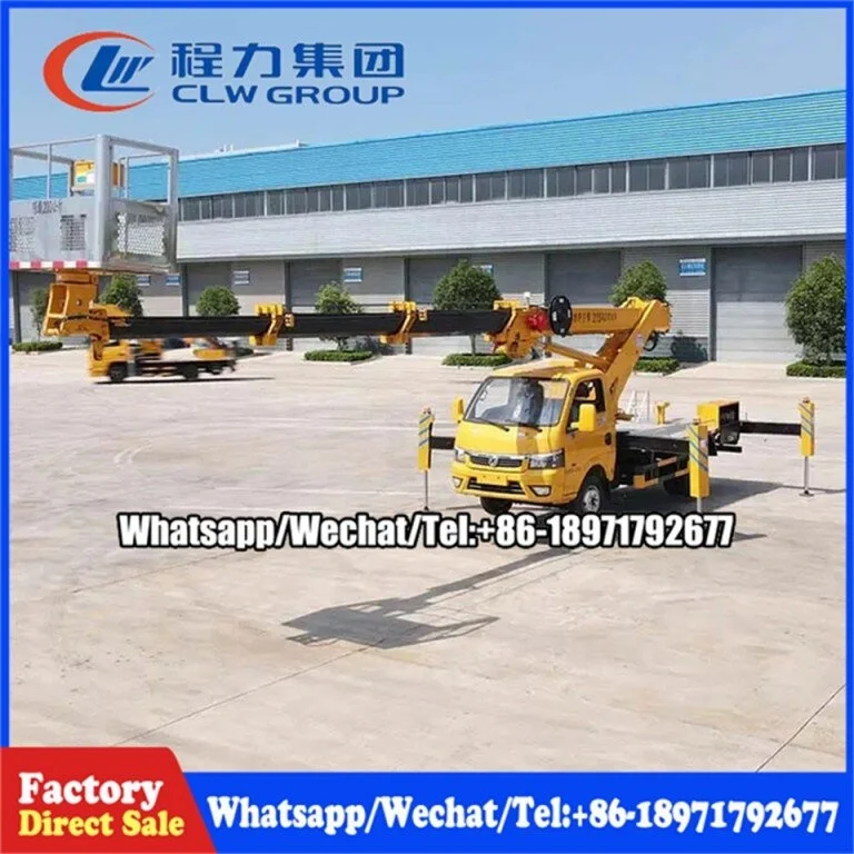 Telescoping High Altitude Lifting Truck Mounted Manlift Aerial Working ...