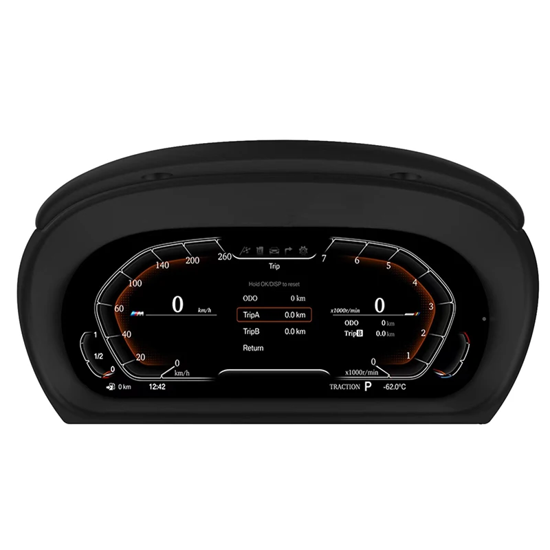 12.3 Inch Screen Car Dashboard For Bmw E90 E84 E87 Auto Meter ...