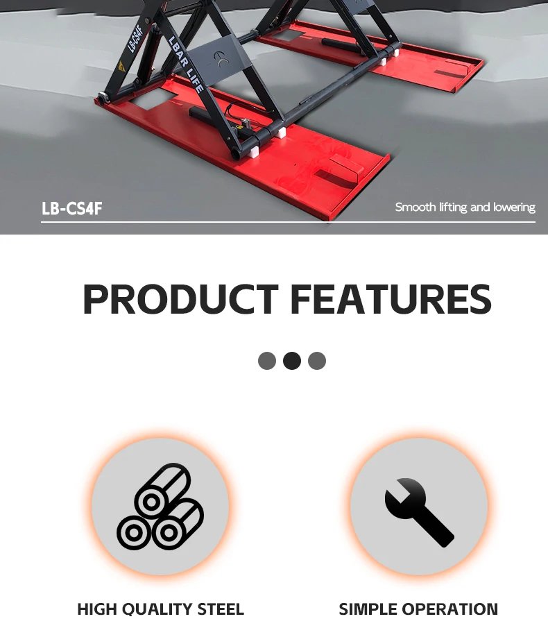3t Hydraulic Car Lift Elevator - 1.2M Cheap Scissor Lift