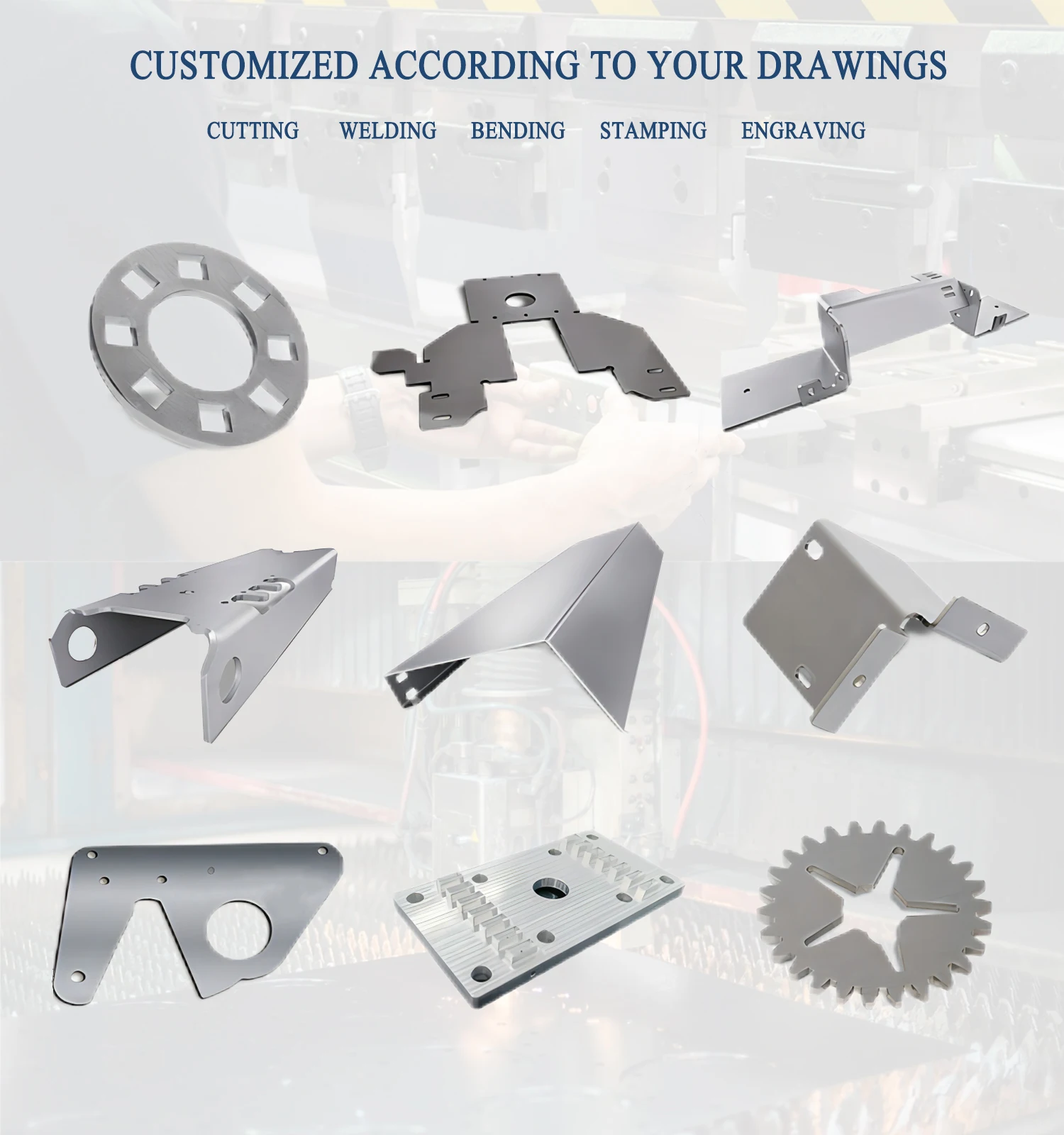 Stainless Steel Gi Sheet Metal Fabrication Industrial Parts-metal Works ...