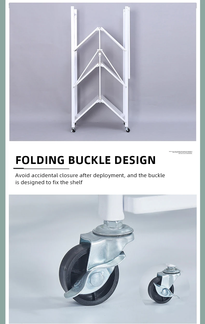 5-tier Foldable Table - Extensible Kitchen Storage Rack