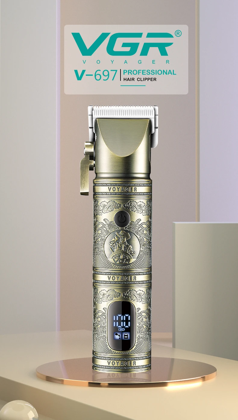 VGR V-697 Men Electric Shavers - Professional Barber Hair Clipper Trimmer Set