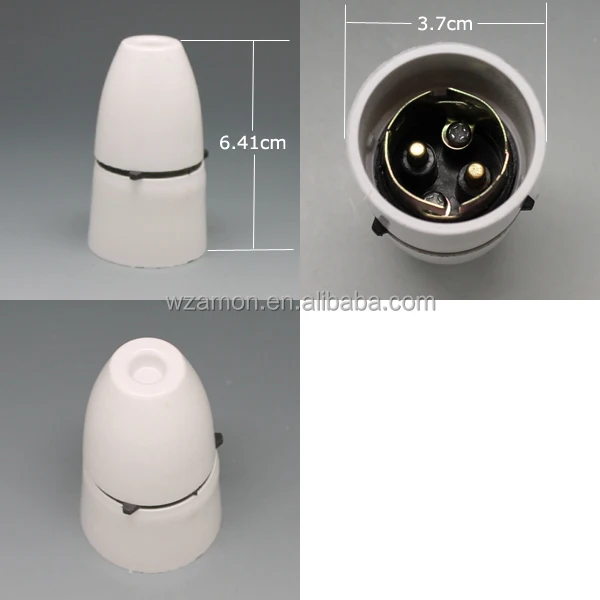 White Bakelite B22 Bayonet Batten Straight Light Bulb Accessory Lamp ...