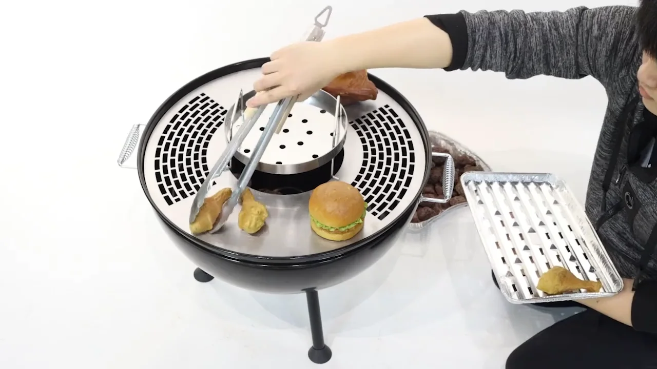 Flat Top Grill Outdoor Mini Portable Wood Burning Barbeque Bbq Grill ...