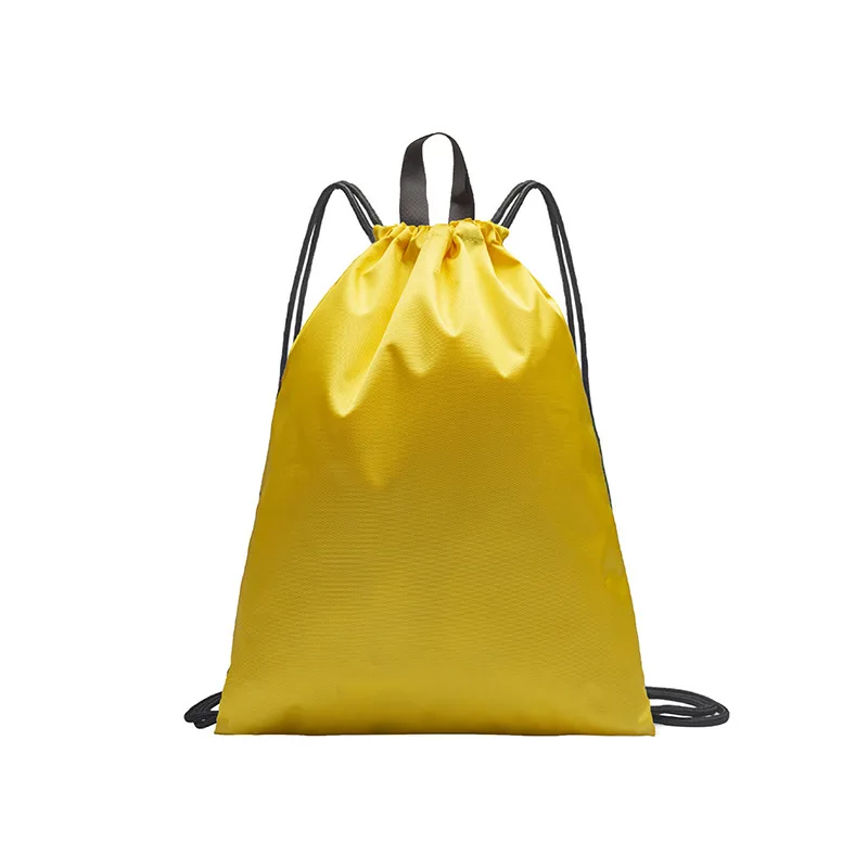 Custom Logo Drawstring Backpack - 210D Polyester Promotional Bag