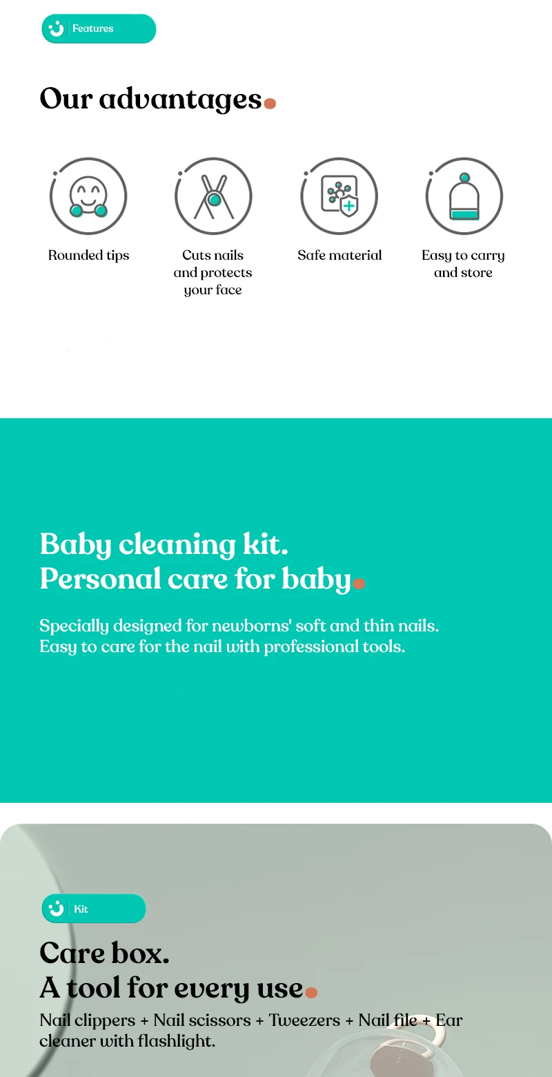 Kub Baby Products Wholesale Baby Nail Care Kit Children Kids Newborn ...