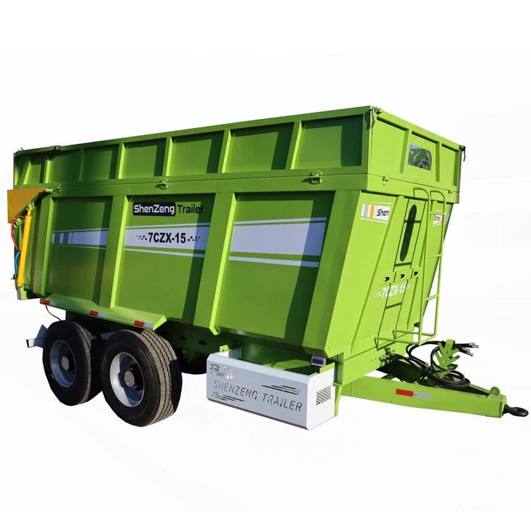 15ton Hydraulic Dump Farm Wagon Trailer Silage Trailer