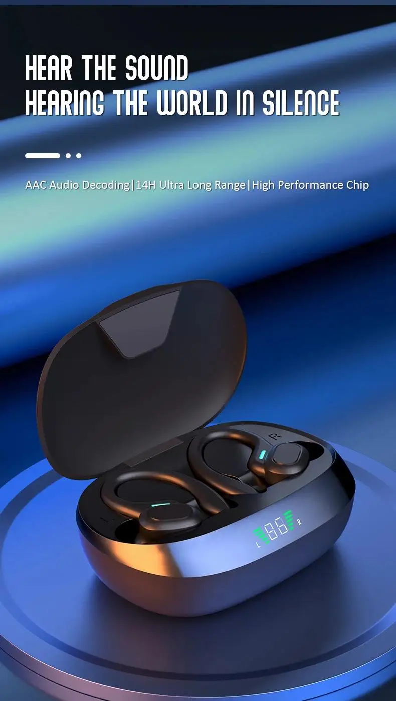 Wireless Sport Earbuds with Noise Cancelling & Charging Case