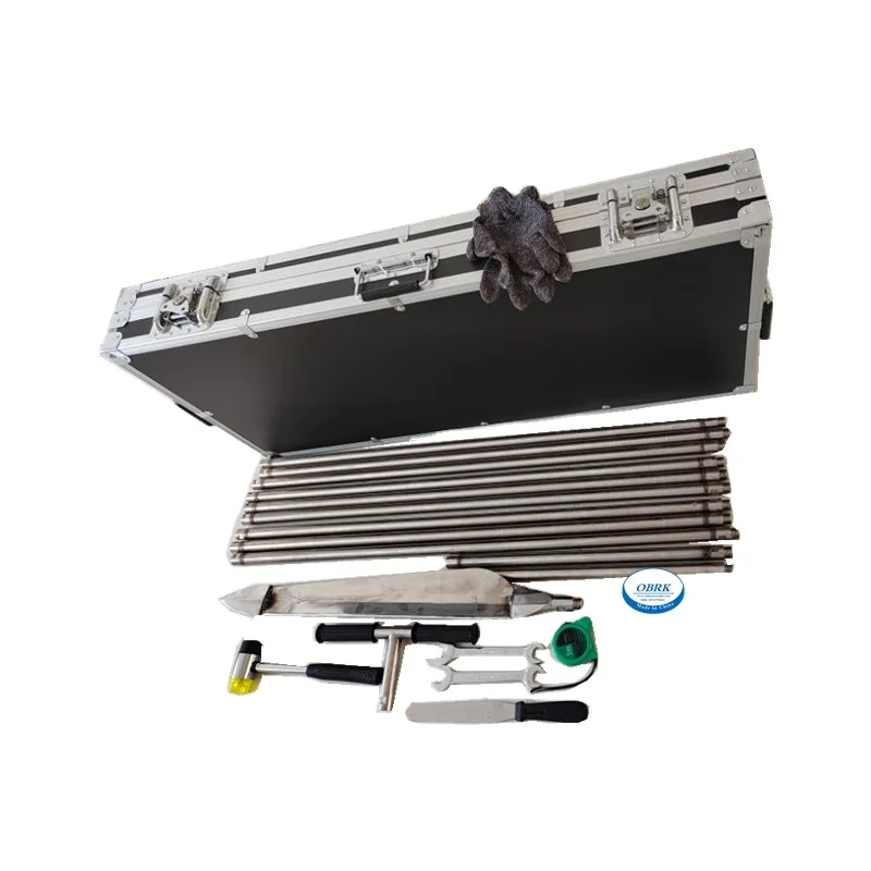 Depth Of 10m Stainless Steel Handle Peat Sampler Auger Set Gouge Auger ...