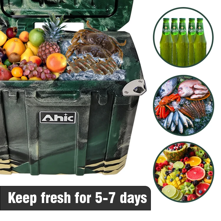 New Design Leakproof Waterproof Wheeled Cooler Box With Adjustable Pull ...