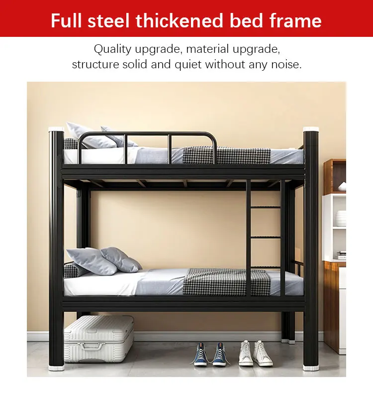 Double Deck Steel Metal Frame Bunk Bed for Sale - Durable & Stylish