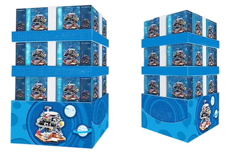 Custom Fruit And Vegetable Display Stand Cardboard Product Counter ...