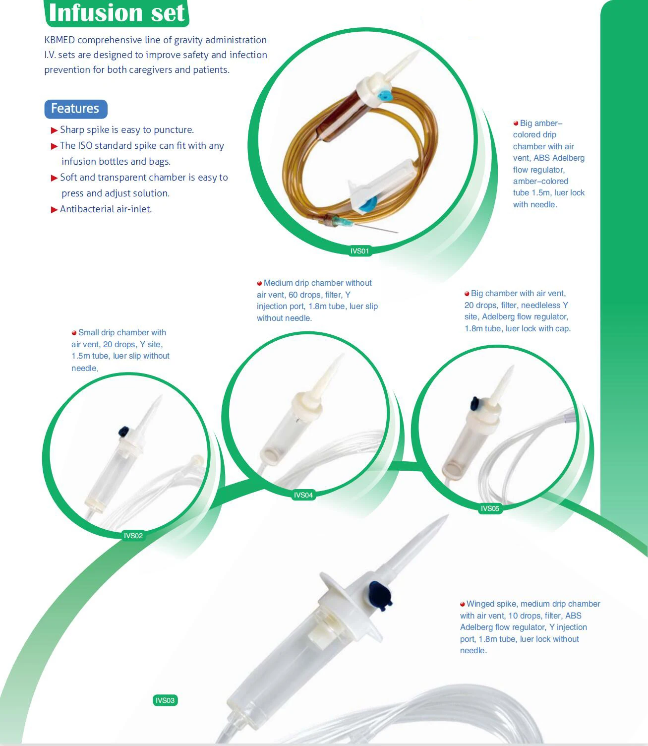 Medical Disposable Iv Infusion Giving Fluid Drip Set Sterile Iv ...