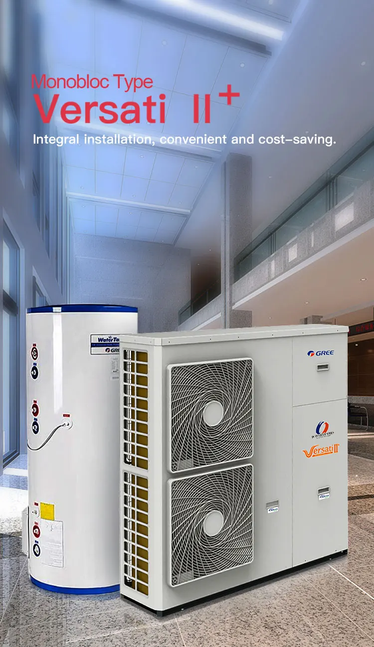 Gree Hotel Use High Performance R290 Monobloc Air Source Heat Pump ...