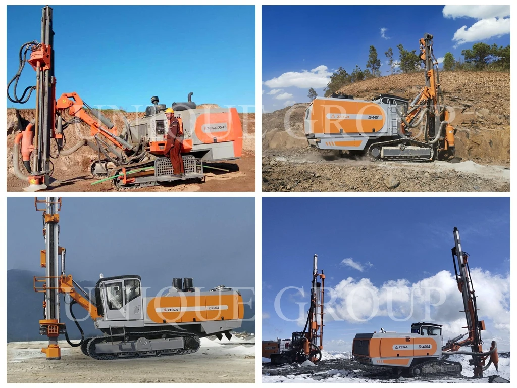 JJEM DTH Hard Rock Drilling Rig Diesel Powered Quarry Blasting Hole ...