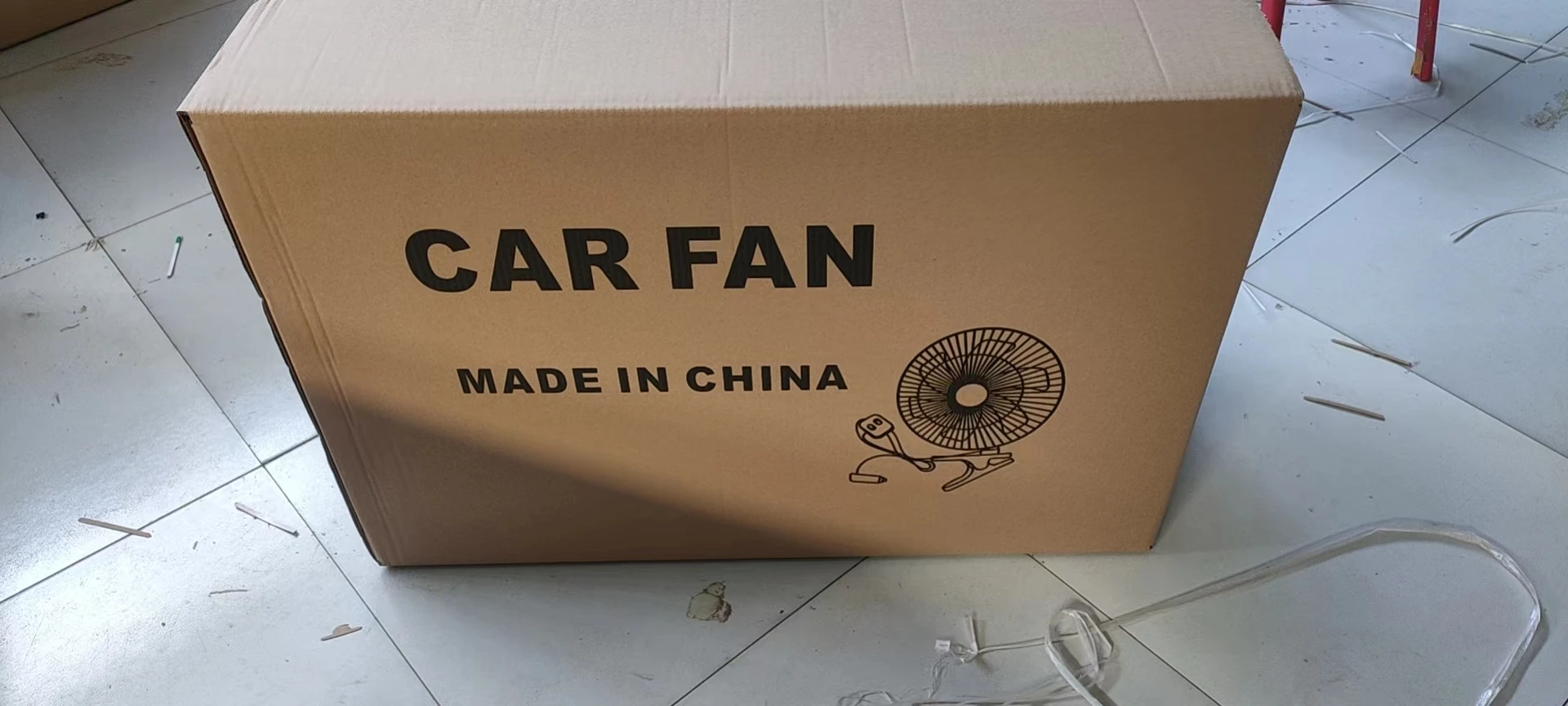 11" Double Heavy-duty Motors 360 Degree Rotation Clip-on Car Fan 12v ...