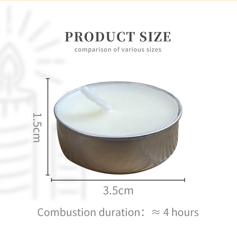 100pieces Packaging Boxes For Tea Light Candles For Wedding Favor - Buy ...