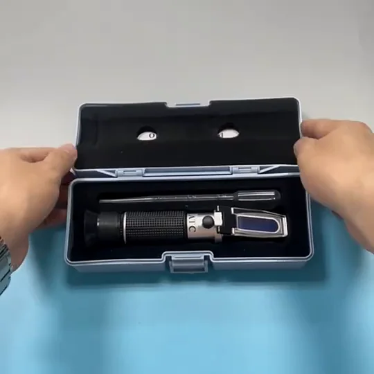 0-90% Brix Refractometer Fruit Juice Hand Held Brix Meter Refractometer ...