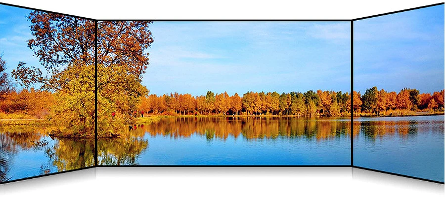 High-definition 65 Inch Ultra Narrow Bezel Splicing Screens 1x3 Lcd ...