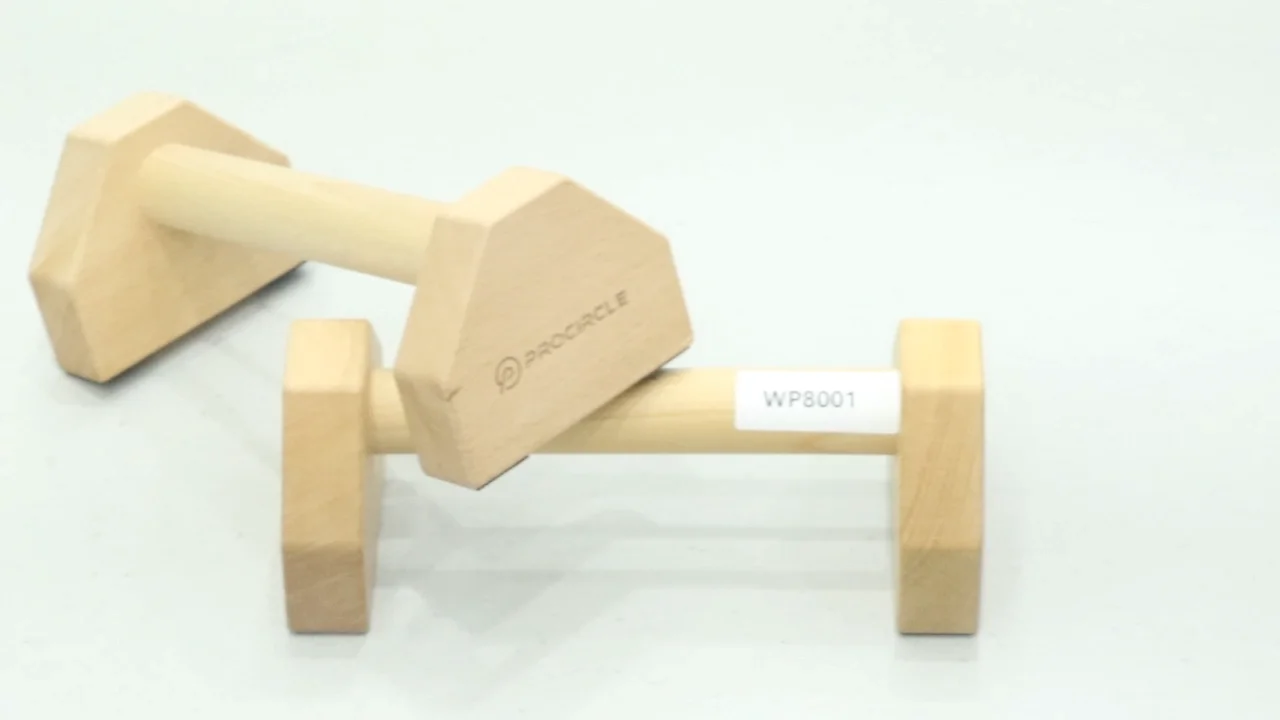Wp8001 Solid Wood Parallettes Bars Push Up Bar Calisthenics Equipment ...