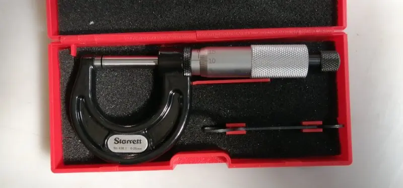 Original Starrett V436.1MXRL Graduation 0.001mm , 0-25/25-50/50-75/75 ...