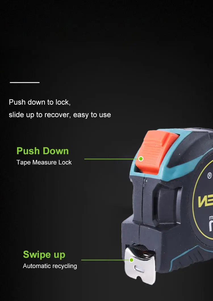 DEWEN Heavy-duty 16ft 25ft Self Block Durable Casing Easy-to-read High ...