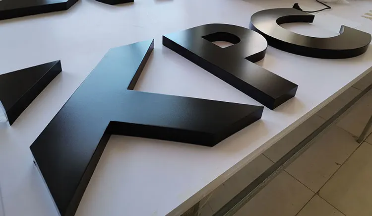 Custom Black Acrylic Letters - Elegant Signage Solutions