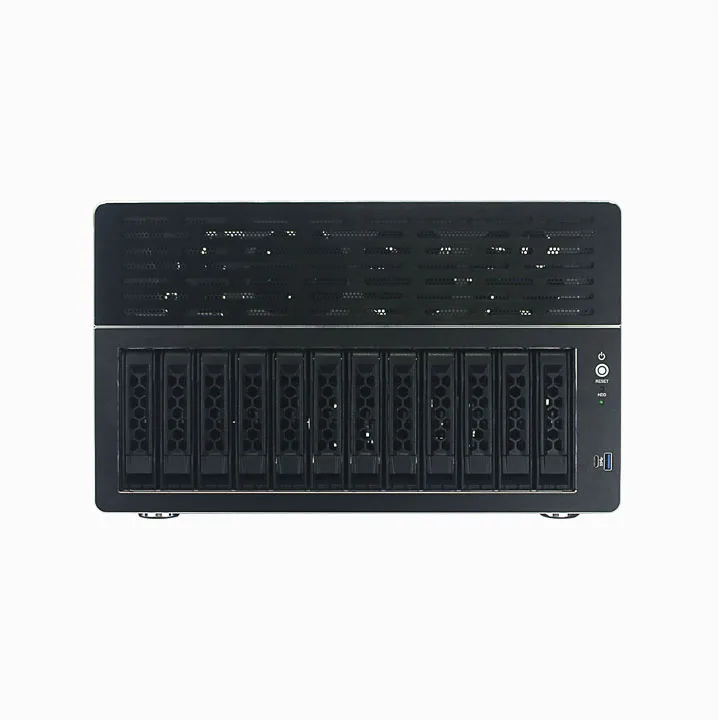 Fanlong 12 Bay Half-height Nas Storage Sever Case Hot Swappable Chassis ...
