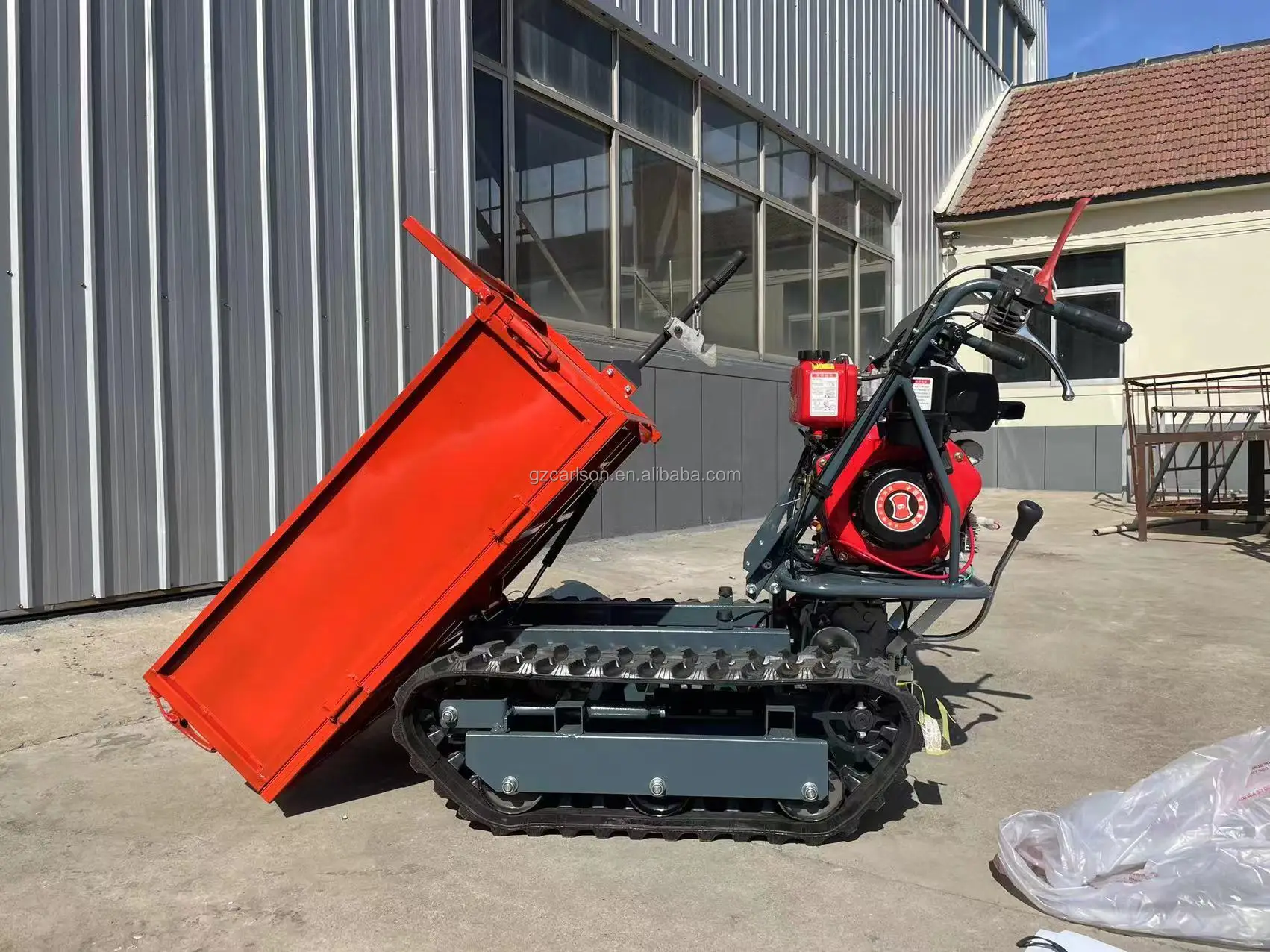 Hand Push Type Crawler Dumper Truck Farm Construction Works Crawler ...