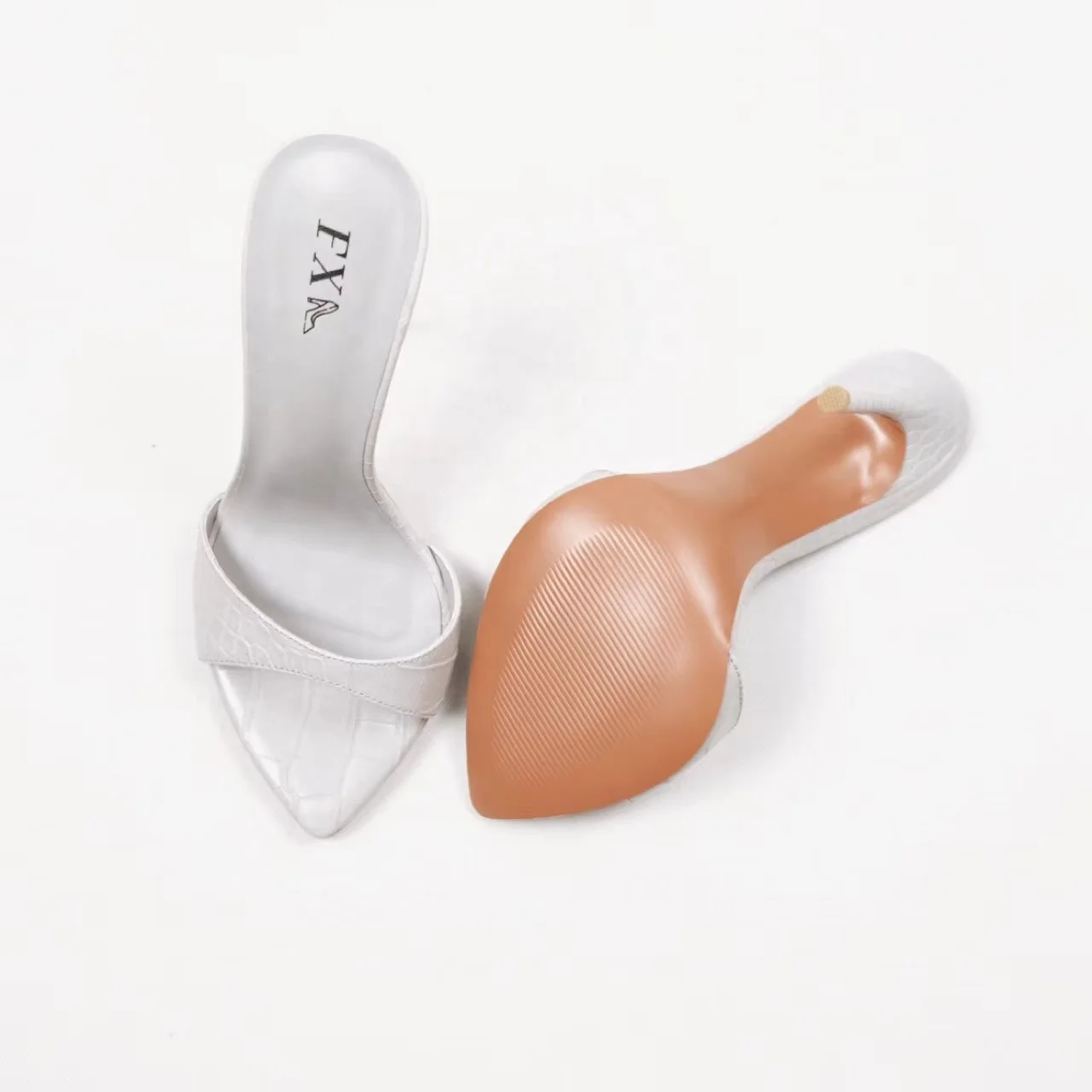 Alibaba.com: Custom logo, 12 cm heel, summer mule sandals for women ...