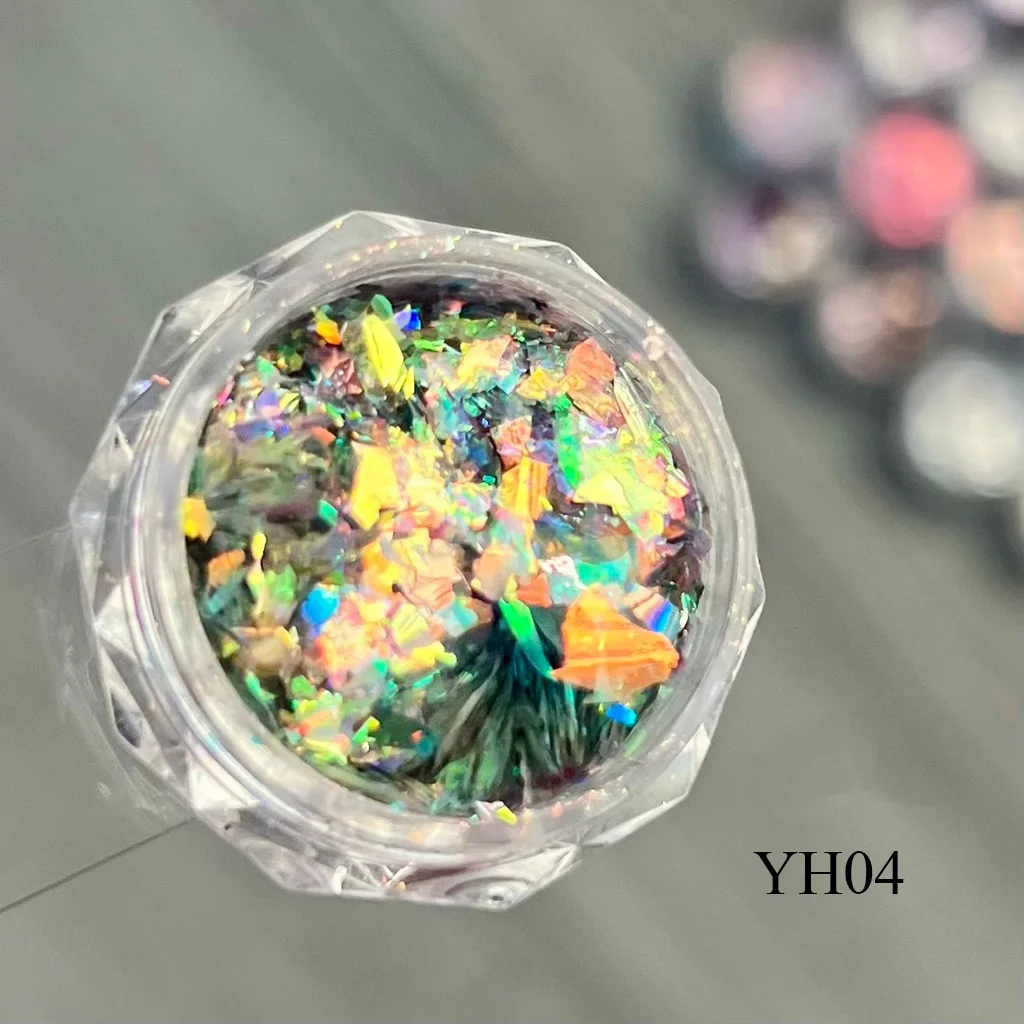 SH New Design Aurora Opal Crystal Nail Powder for Nail Art Decoration ...