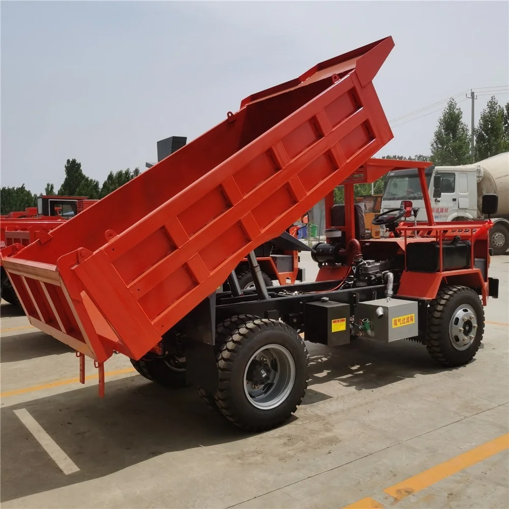 4 Wheel Drive Power Wheel Barrow Mini Dumper China Diesel