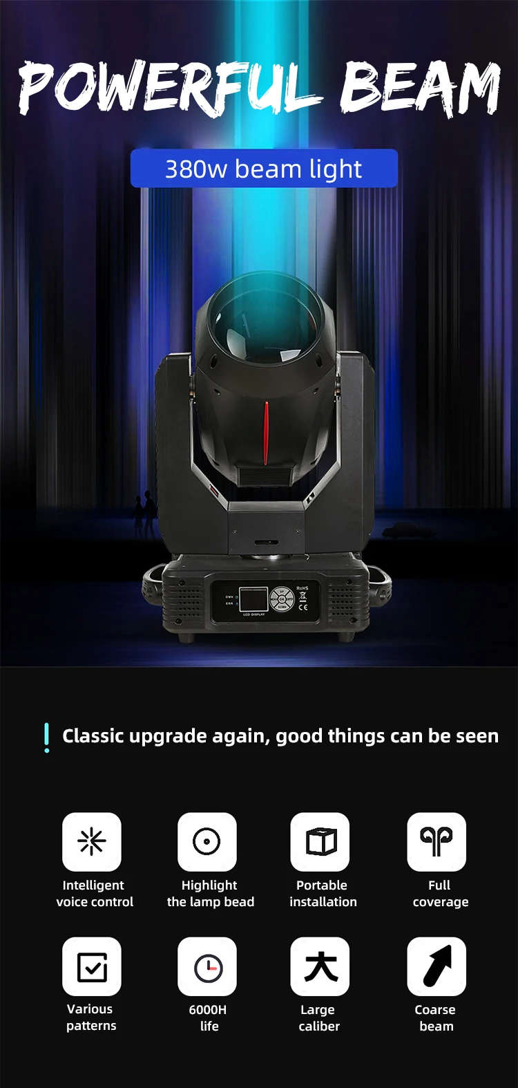 380W 20R 19R Dmx Stage Effect Beam Moving Head Light Beam| Alibaba.com