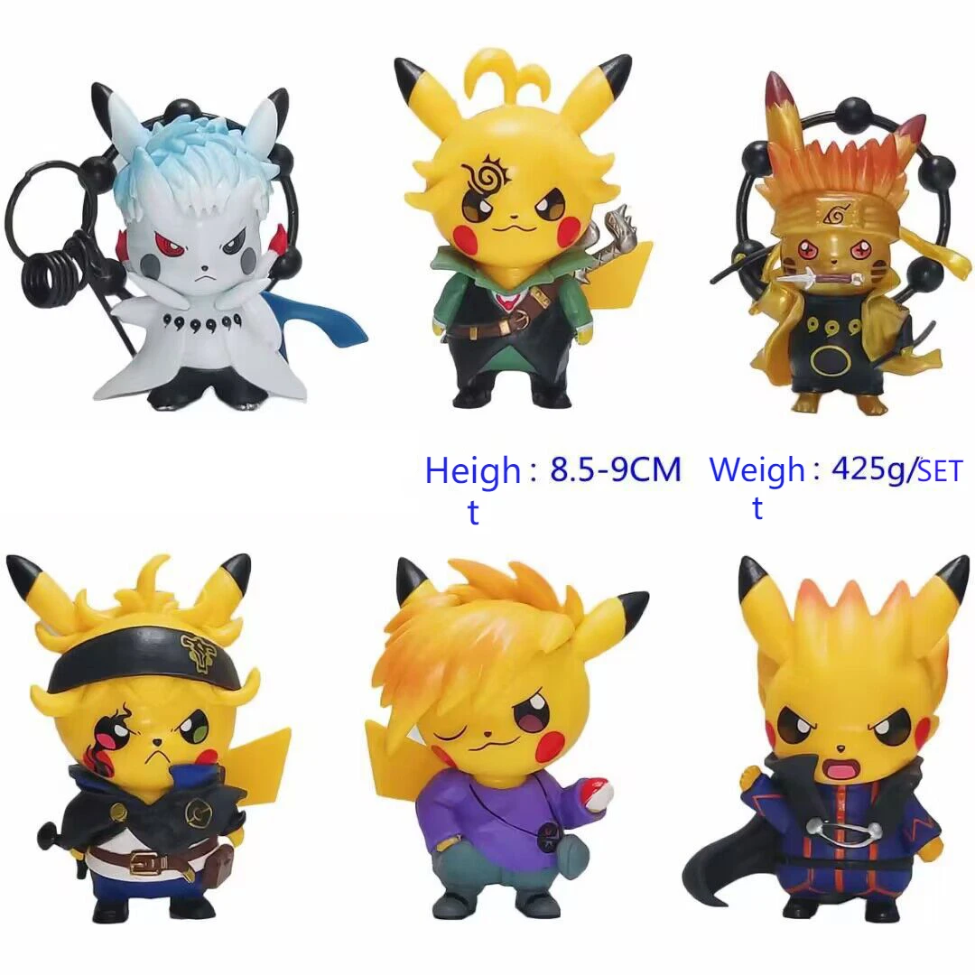 Wholesale Anime Cartoon PVC 3D Pokemoned Figures